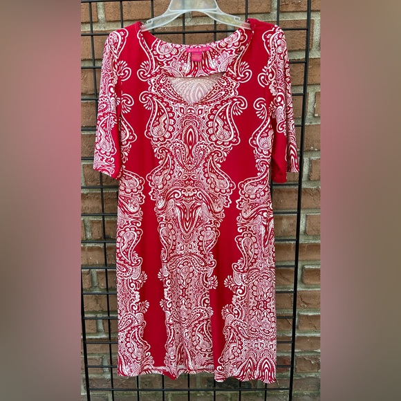 Sunny Leigh | Dresses | Sunny Leigh Dress Red And White Size L Gorgeous ...